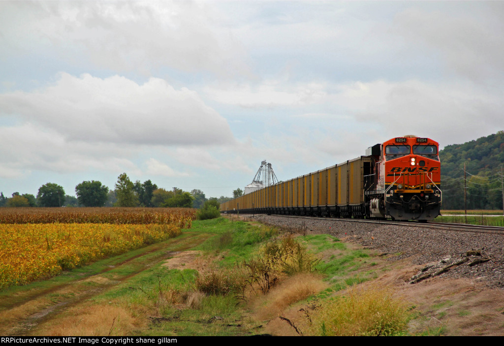 BNSF 6254 Dpu on a Ucex coal train.